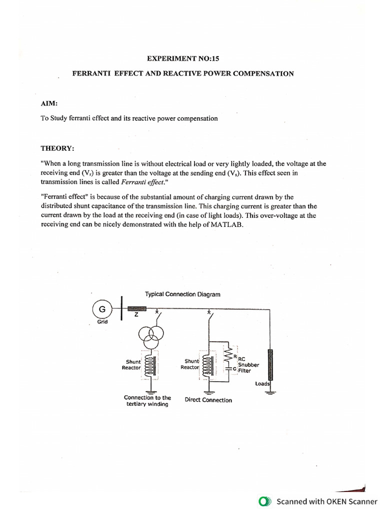 Ferranti Effect | PDF