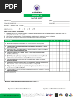 COT-RPMS Rating Sheet and Observation Notes | PDF | Career & Growth