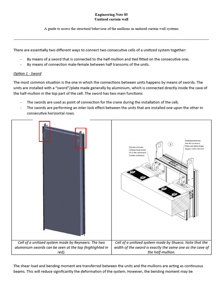 Engineering Note 3 - Unitized System Connection | PDF