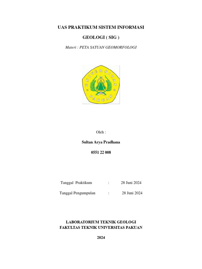 Arya - Tabel Geomorfo | PDF