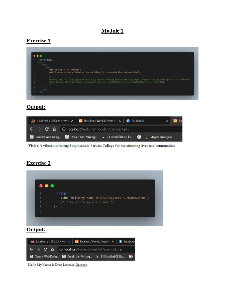 Backend Portfolio (Gamoso) | PDF