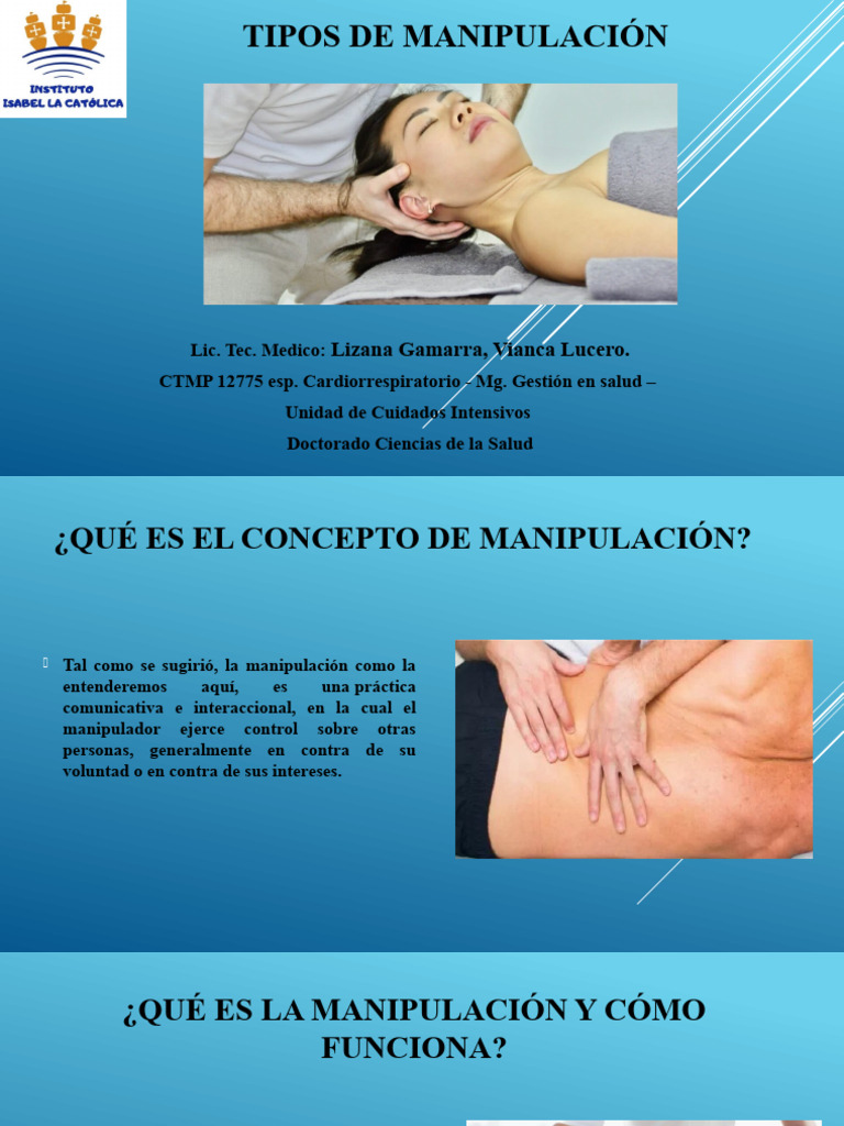 Manipulación en Fisioterapia | PDF | Masaje | Terapia física