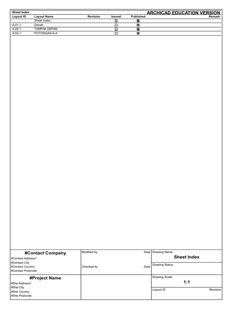 Architectural Drawing Index | PDF