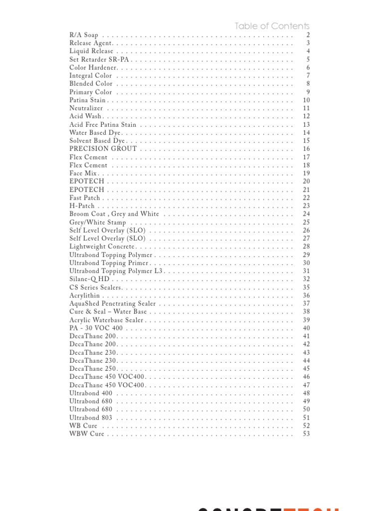Technical Data Booklet | PDF | Concrete | Personal Protective Equipment