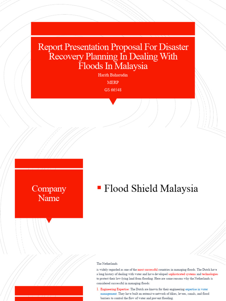 Report Presentation Proposal For Floods Netherlands | PDF | Flood ...