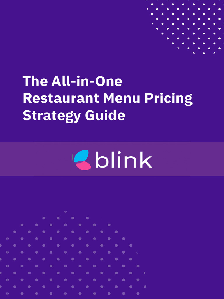 Restaurant Menu Pricing Strategy Guide | PDF | Menu | Gross Margin