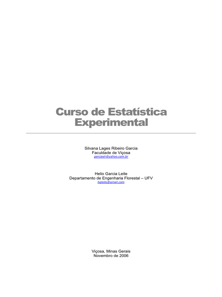 002 - Del Experimentais Parte 2 - Esquemas Fatoriais | PDF | Experimento | Estatísticas