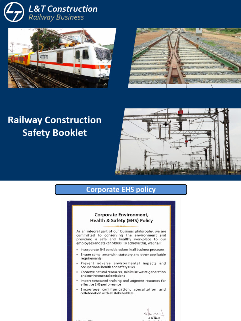 Railway Construction Safety Booklet | PDF | Scaffolding | Electrical ...