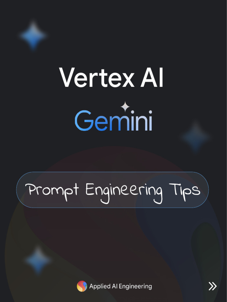 Vertex Ai Gemini Prompting Cheat Sheet Pdf Computing