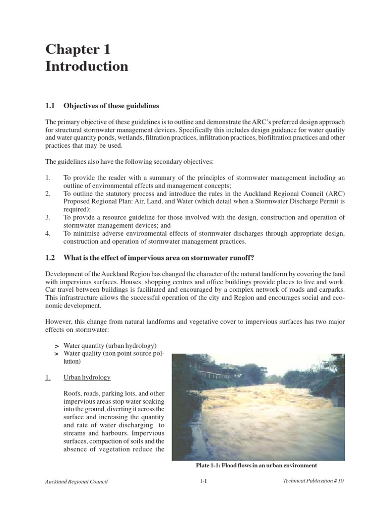 TP10 Design guideline manual stormwater treatment devices Chapter 1 ...