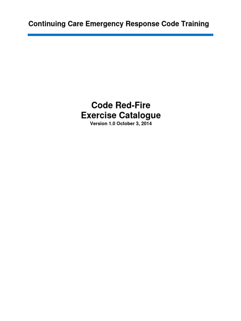 Fire Code Red Scenarios | PDF | Emergency | Nursing