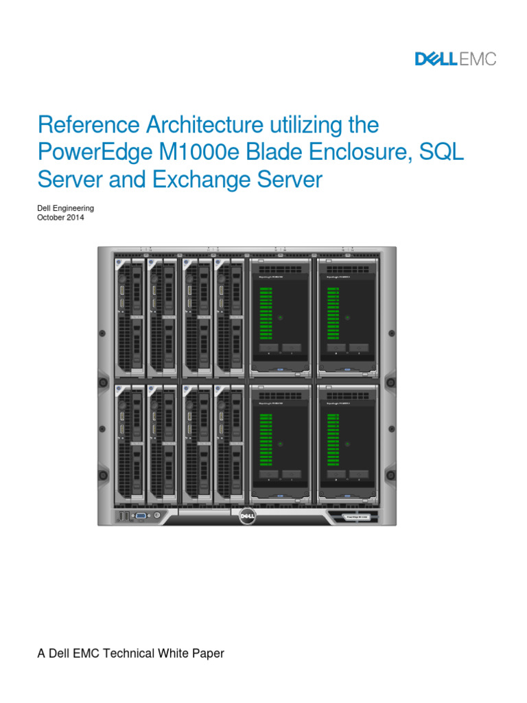 Reference Architecture Utilizing The Poweredge M1000E Blade Enclosure ...
