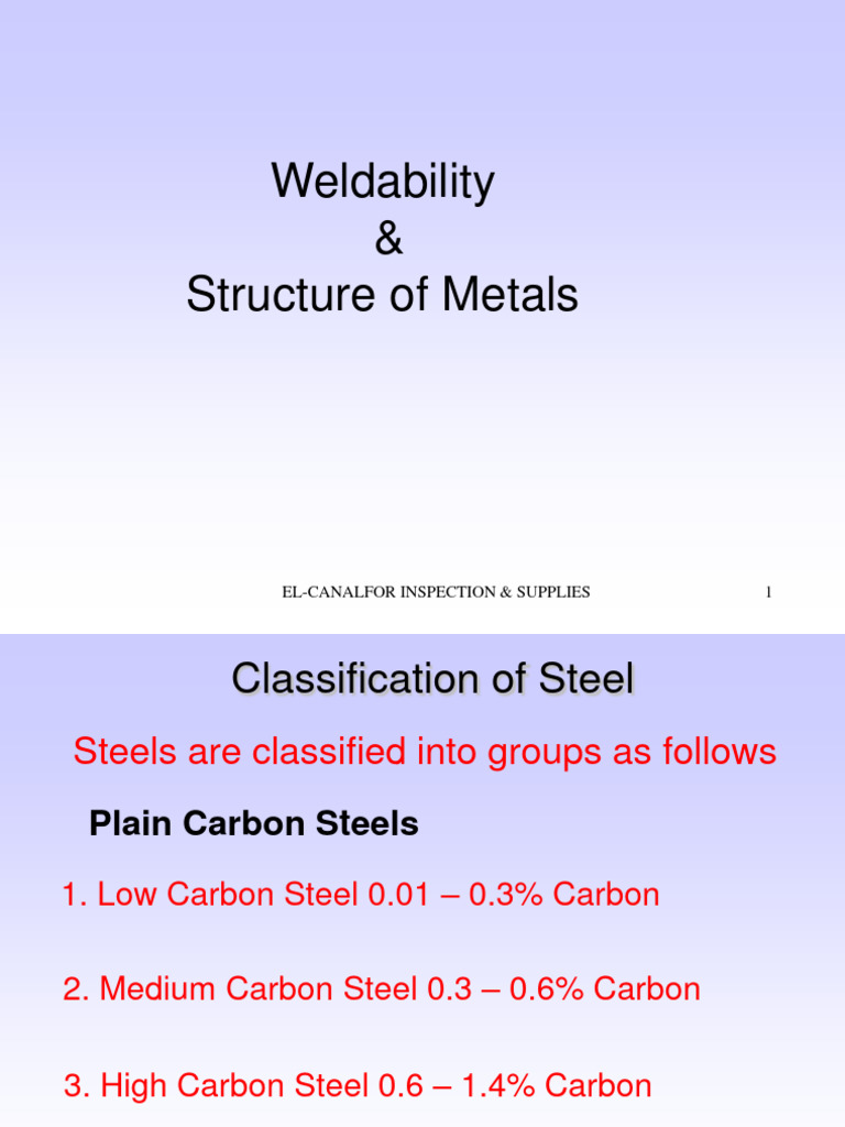 weldability | Download Free PDF | Steel | Alloy