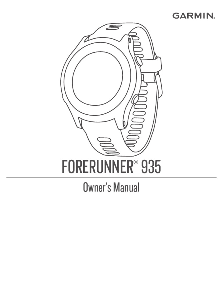 Garmin Forerunner 935 | PDF | Swimming (Sport) | Triathlon