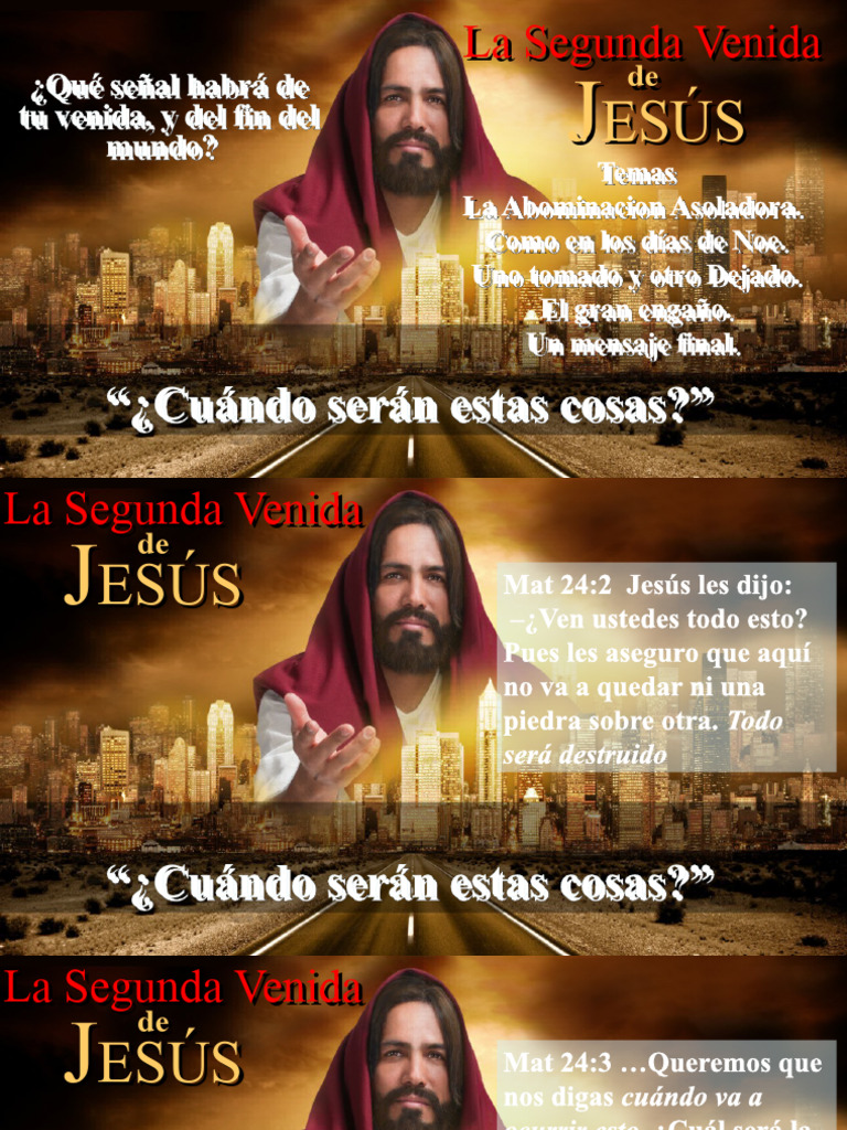 Mateo 24 | PDF | Segundo advenimiento | Jesús