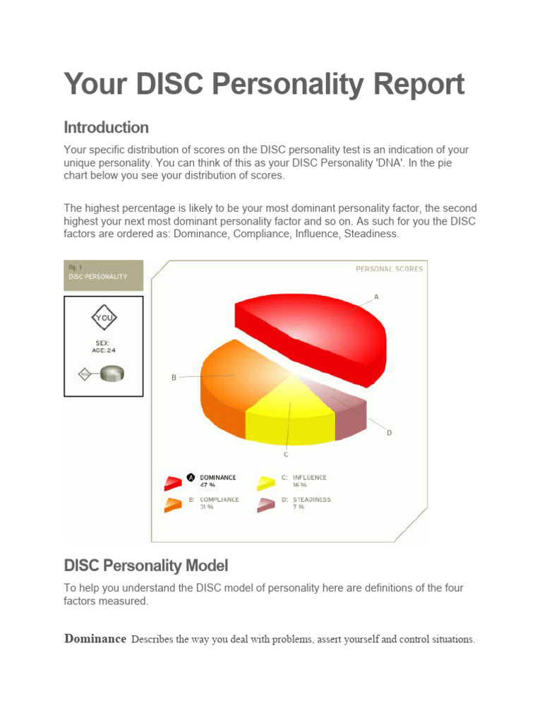 Disc Test | PDF | Career & Growth