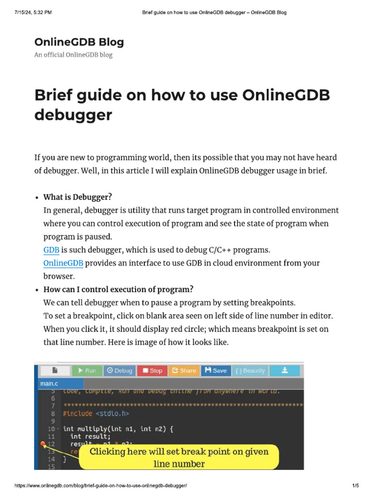 C Debug | PDF