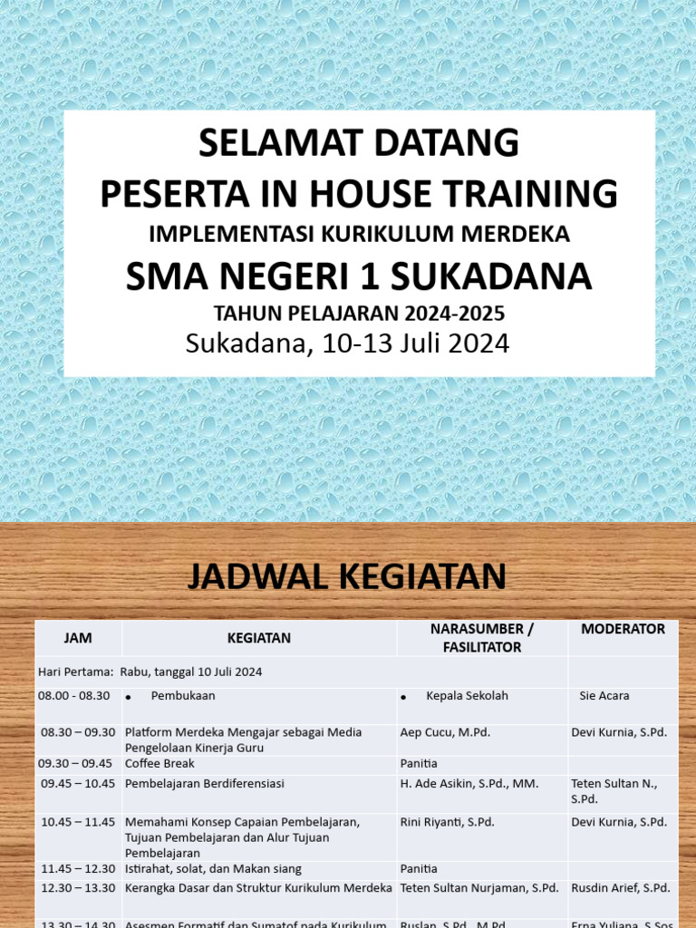 Acara IHT IKM 2024 | PDF