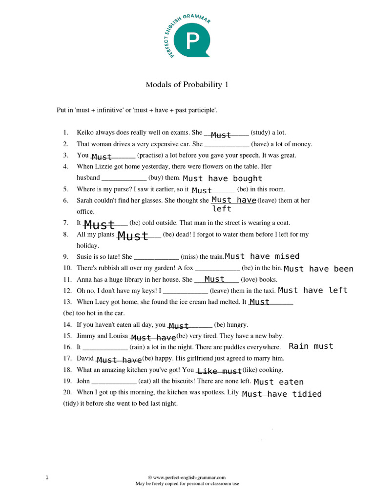 Modals of Probability 1 | PDF