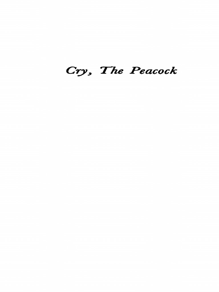 2015 126251 Cry-The-Peacock | PDF
