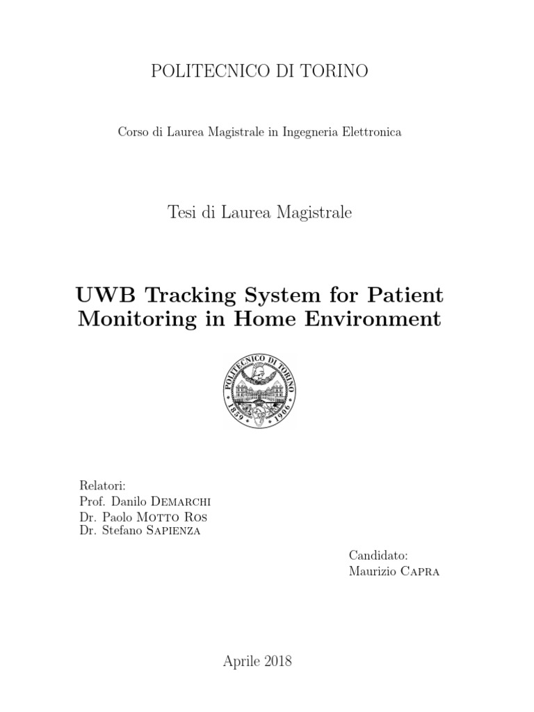 UWB Tracking System For Patient | PDF | Ultra Wideband | Bandwidth ...