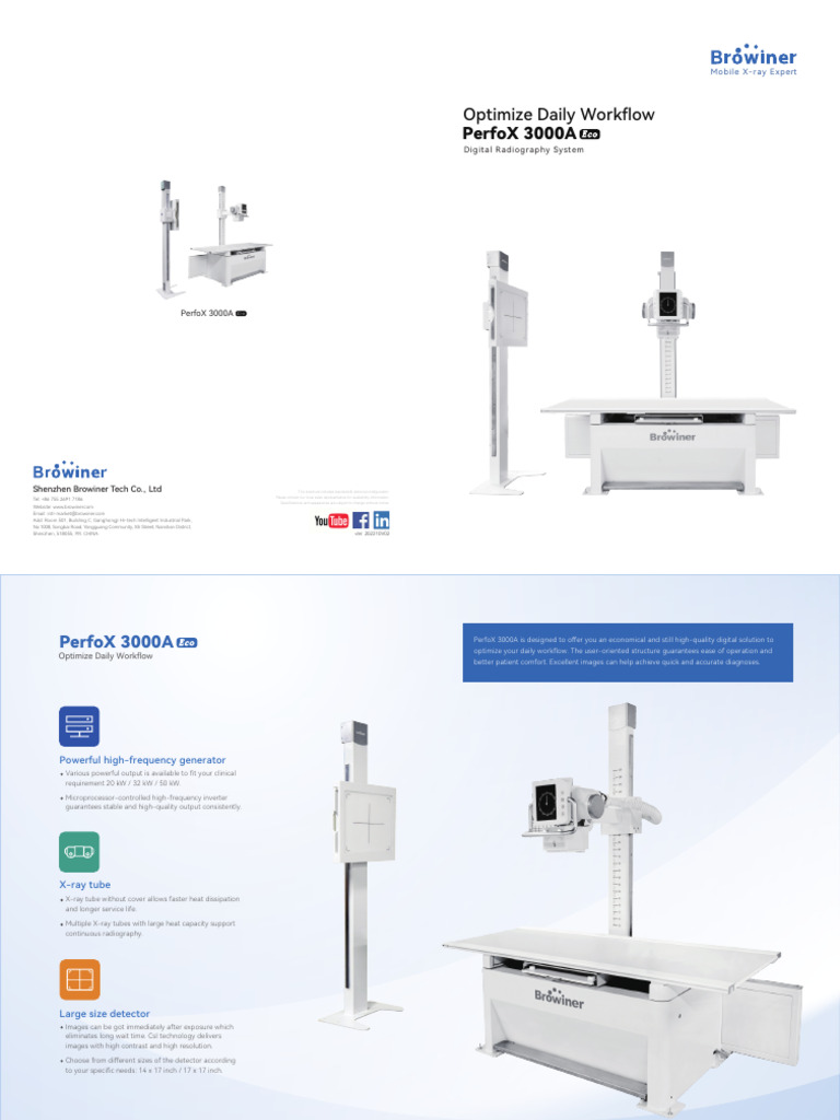 PerfoX 3000A (Eco) - Brochure - ENG - 202210V02 | PDF | Radiography | Equipment