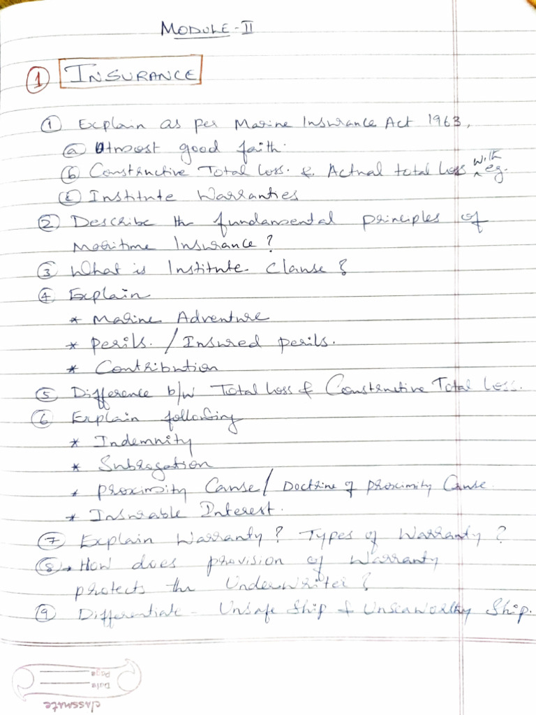 Maritime Law Questions | PDF | Shipping | Naval Architecture