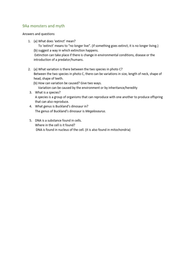 9aa Monsters and Myth | PDF | Social Science | Wellness