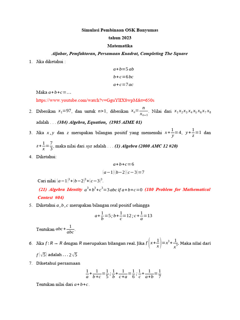 Simulasi Pembinaan OSK Banyumas | PDF