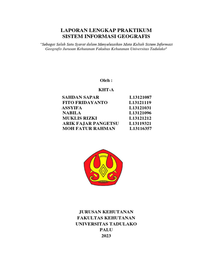 Laporan Praktikum Sig - Kelompok - 6 - KHT A - Angkatan - 2021 | PDF | Komputer