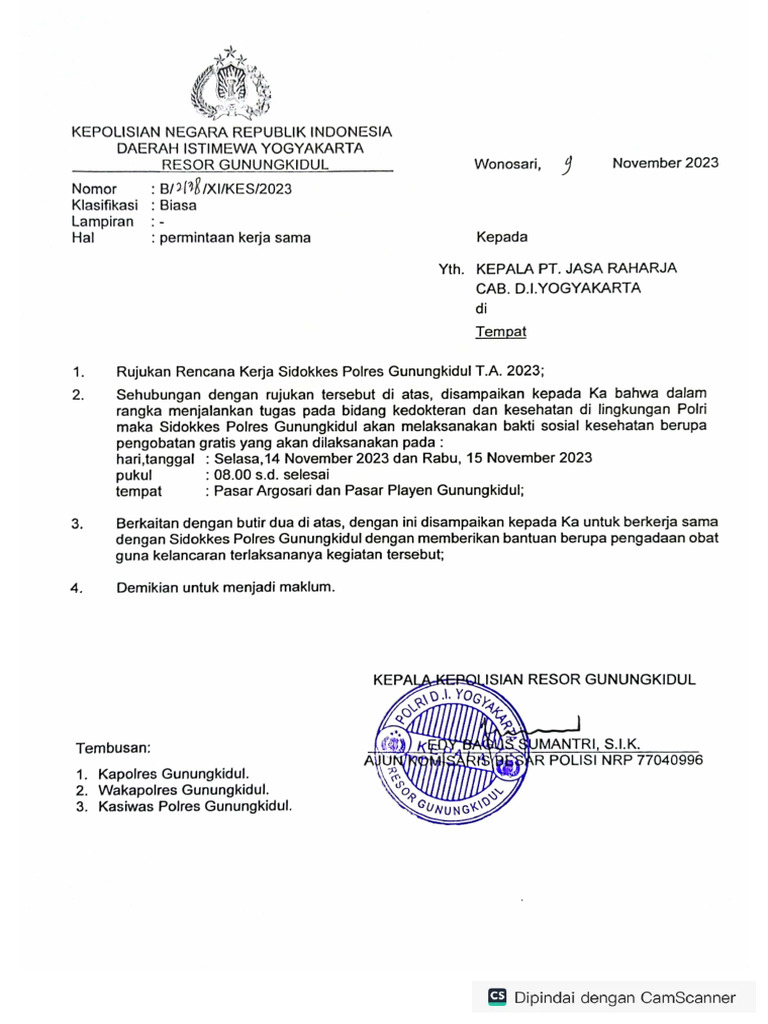 Surat Jasa Raharja | PDF