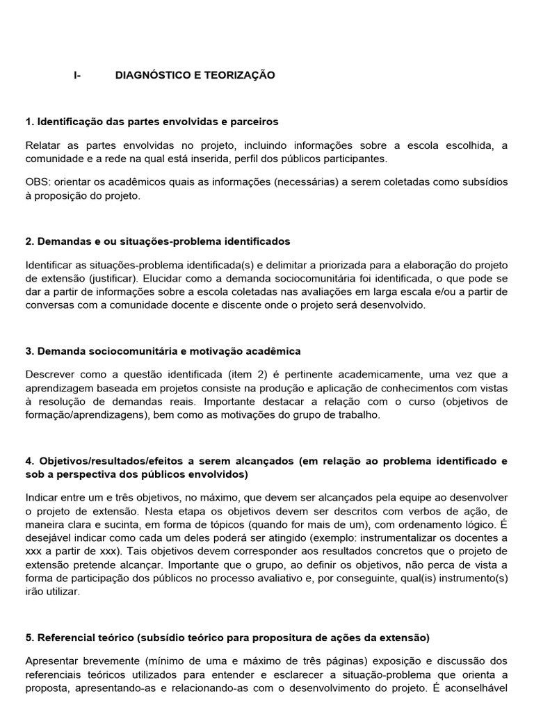 Modelo para Trabalho de Extensão | PDF | Planejamento | Evidência