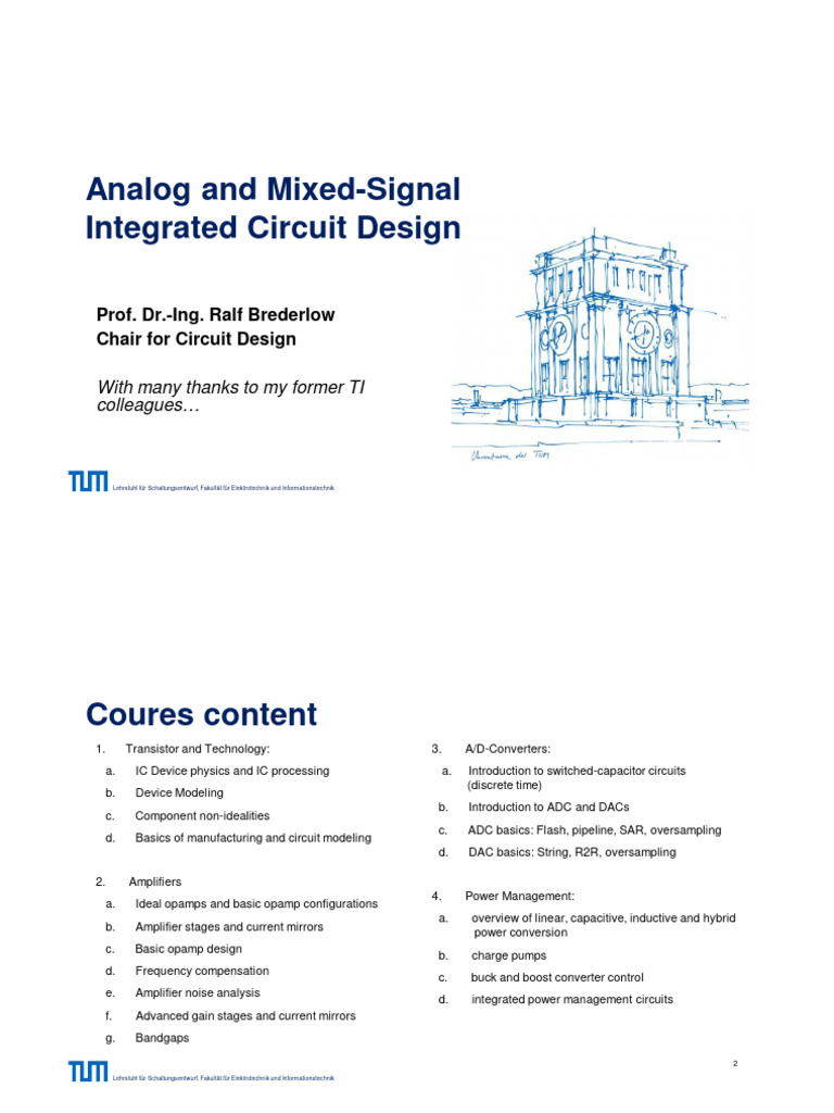 1 Analog Integrated Circuit Design Technology-Revised | PDF | Mosfet | Field Effect Transistor