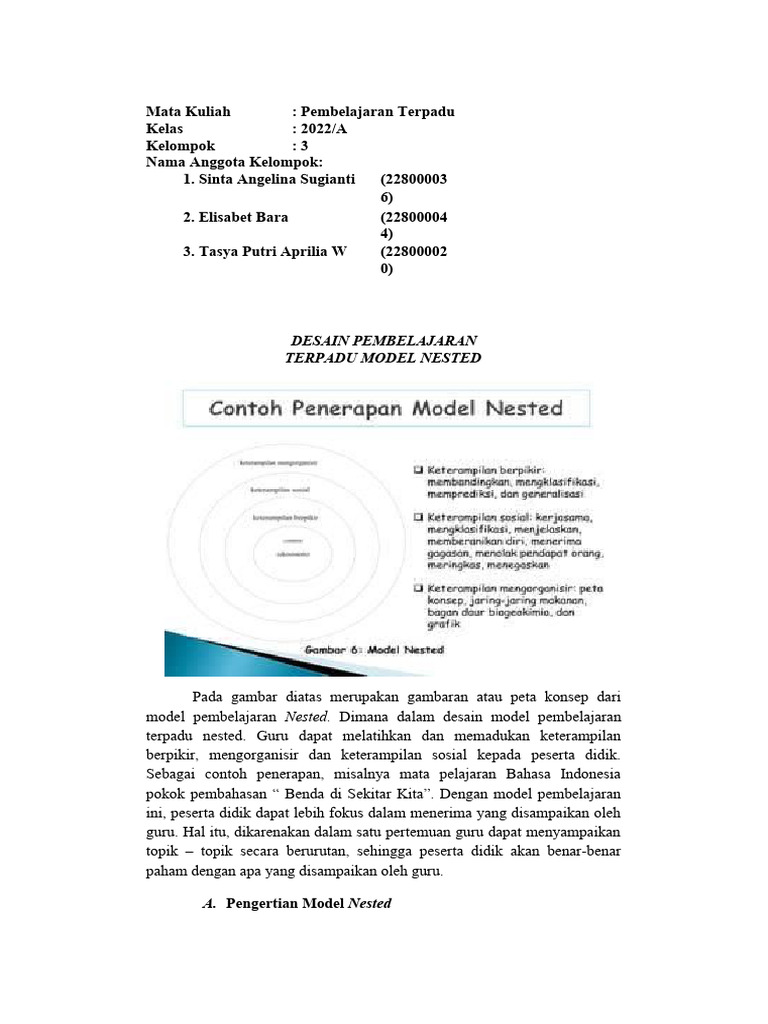 Kelompok 3 - Model Nested | PDF