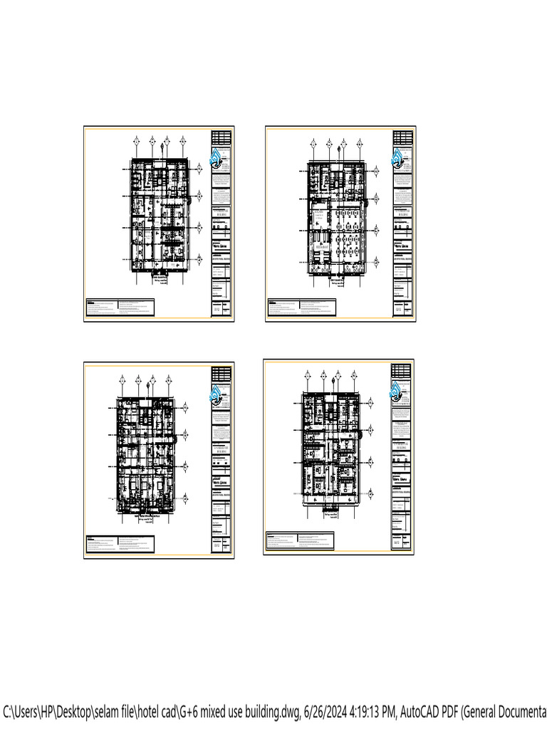 G+6 Mixed Use Building 1+4 | PDF