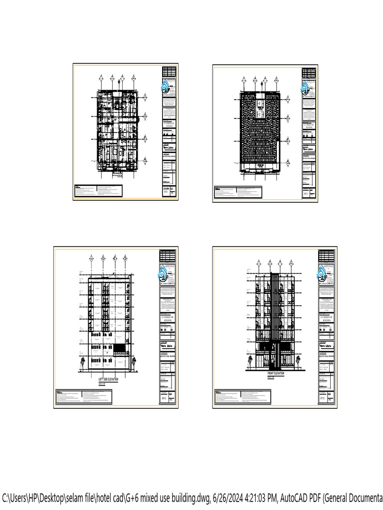 G+6 Mixed Use Building 5+9 | PDF | Interior Design