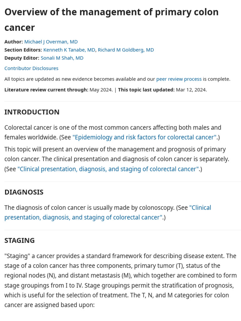 Colon Carcinoma | PDF | Colorectal Cancer | Cancer