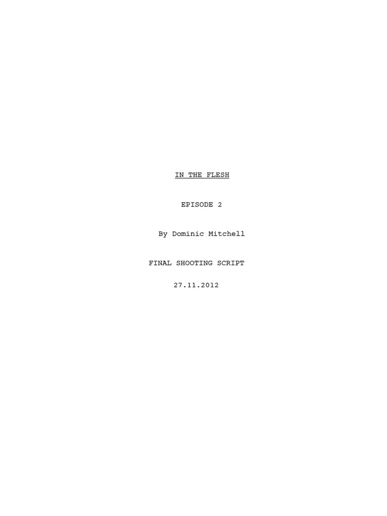 In The Flesh s1 Ep2 Dominic Mitchell | PDF | Cemetery