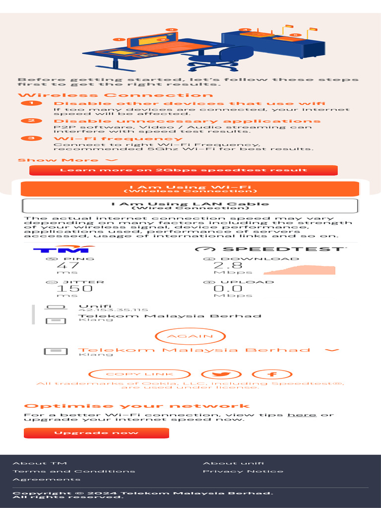 Unifi Speedtest - Test Your Internet Speed Unifi | PDF | Business