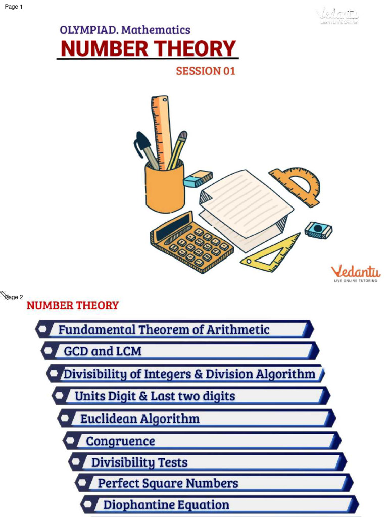 Number Theory - 1 | PDF