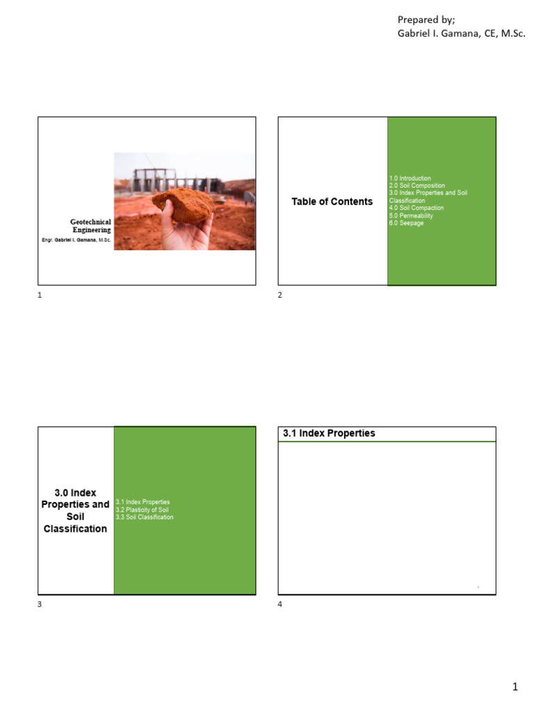 Geotech Eng'g - Chap 3 | PDF | Materials | Applied And ...