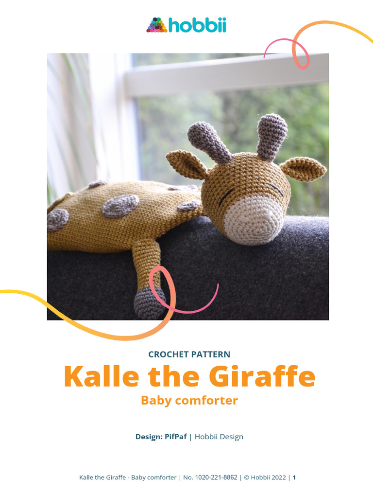 Hobbii Kalle The Giraffe | PDF | Crochet | Needlework