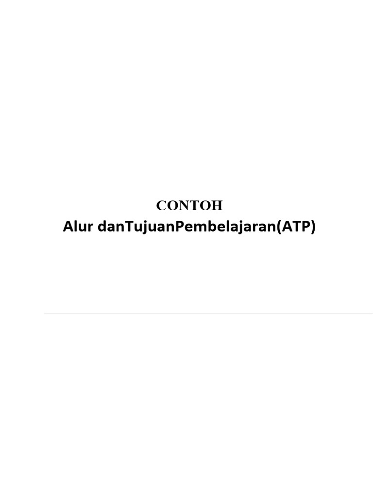 Contoh ATP | PDF