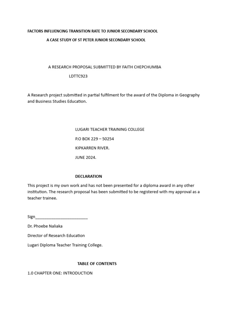 SAMPLE PROPOSAL | Download Free PDF | Teachers | Learning