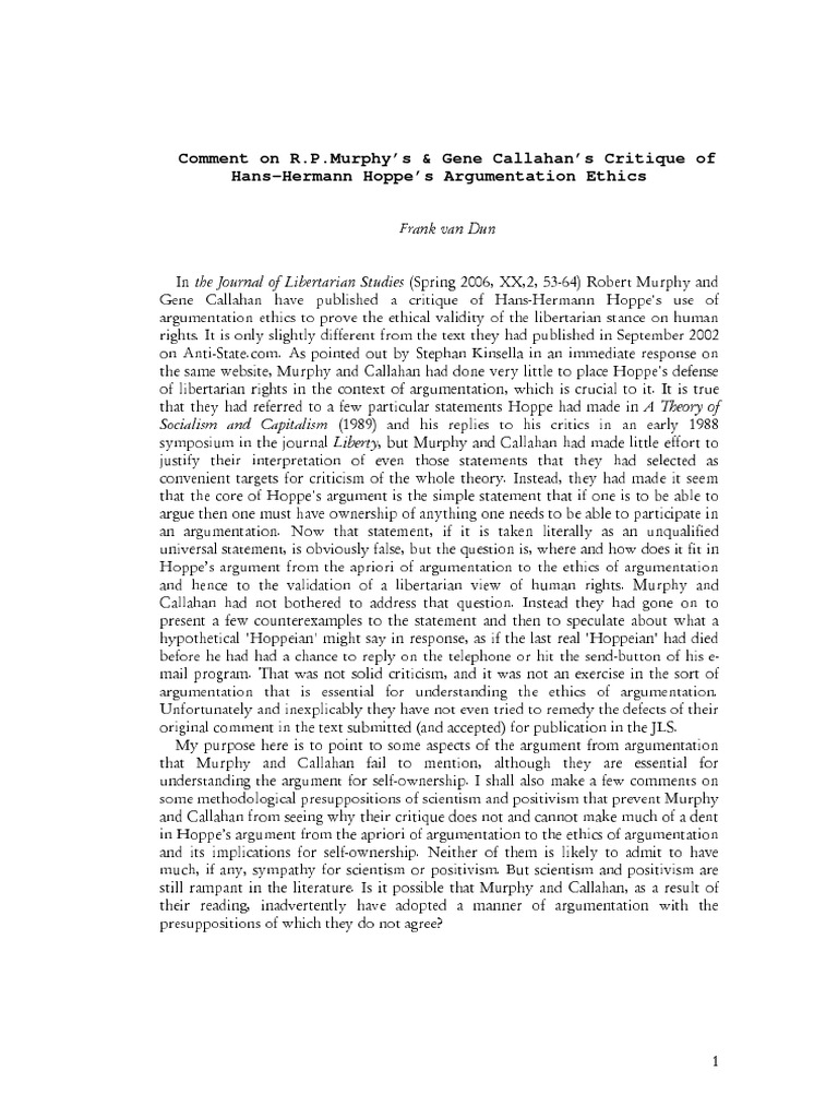 MurphyCallahan | PDF | Argument | Reason