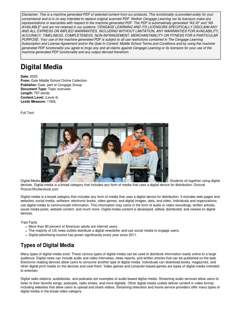 Digital Media | PDF | Mass Media | Podcast