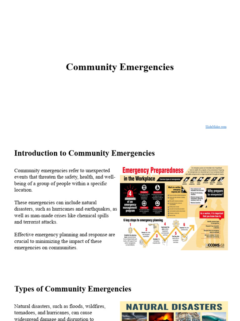 Understanding Community Emergencies | PDF | Emergency | Emergency ...