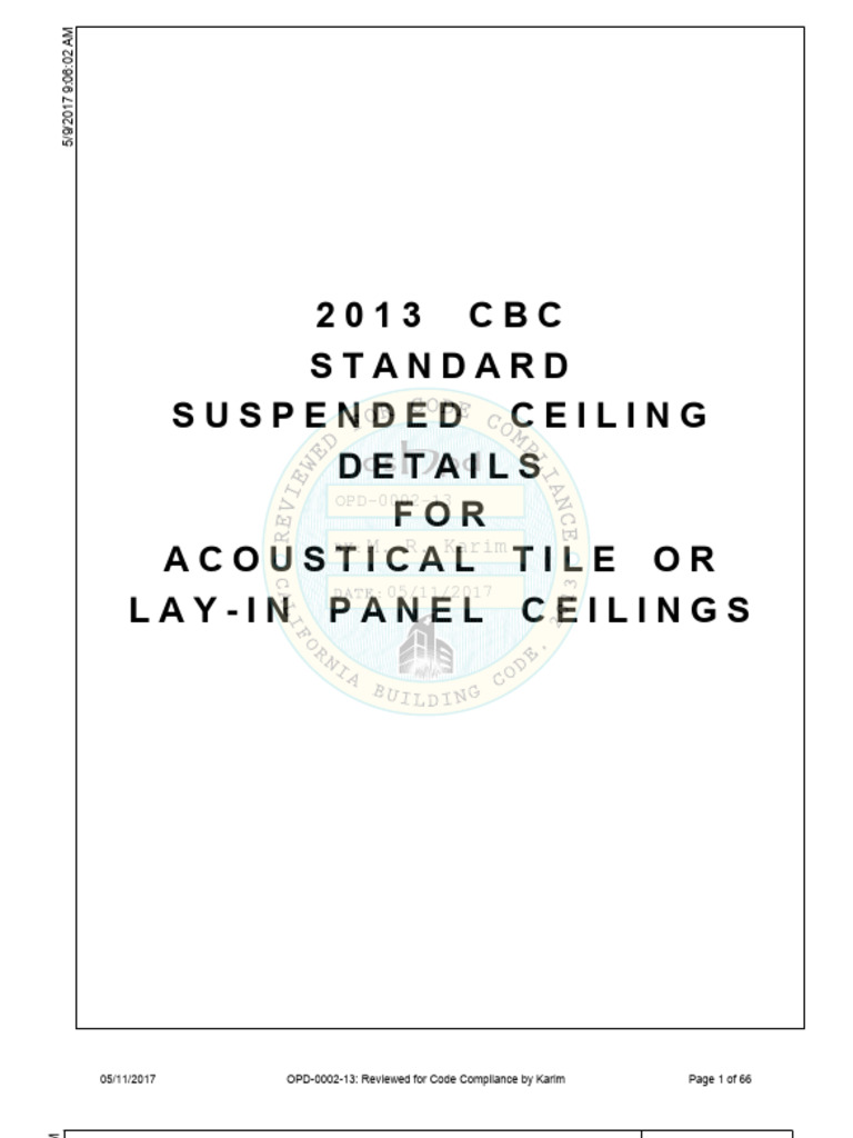 OPD-0002-13-Rev-1 Standard Suspended Ceiling Details For Acoustical ...