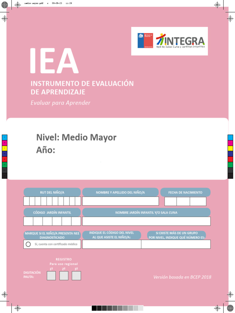 IEA Medio Mayor | PDF | Verbo | Aprendizaje