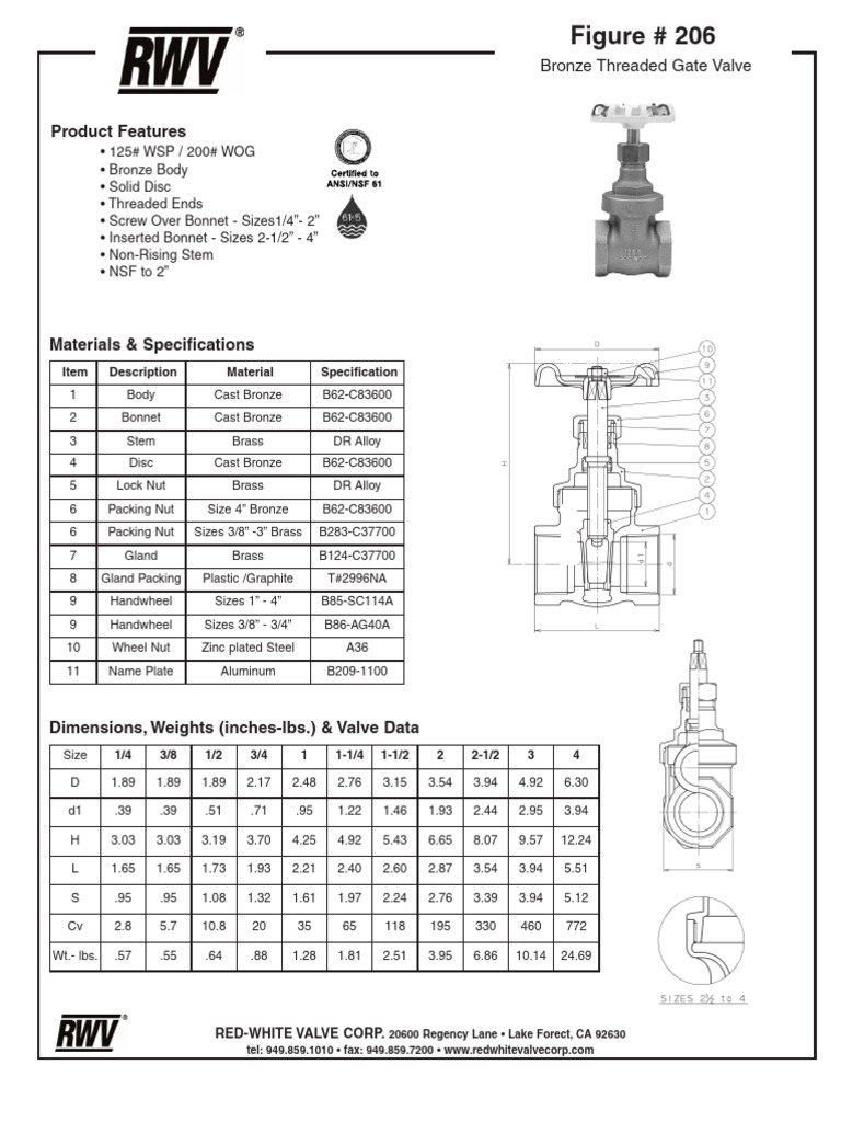 Valvula Red White | PDF | Valve | Bronze